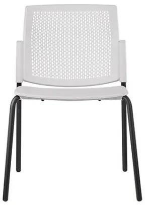 Alba Plastová židle LOGOS na 4 nohách bez područek Barva plastu Alba bílá Barva kostry chromová kostra
