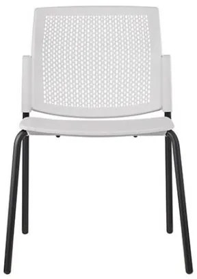 Alba Plastová židle LOGOS na 4 nohách bez područek Barva plastu Alba šedá Barva kostry šedá kostra (metallic)