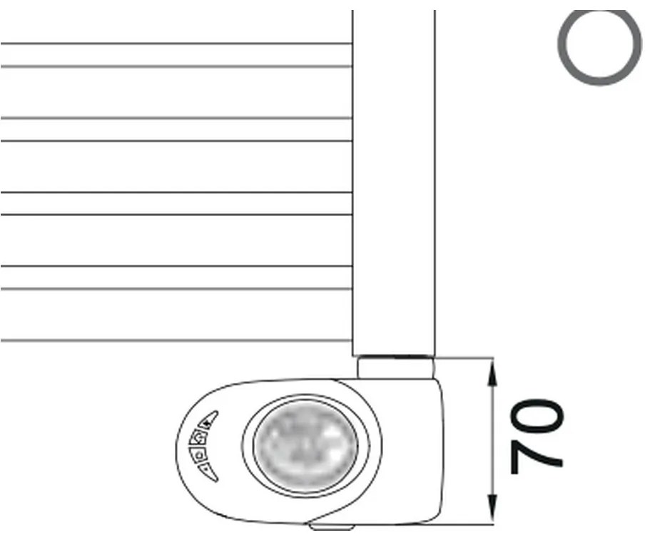 Cordivari Vima Electric - Radiátor 1496x500 mm s digitálním termostatem, chrom 3581656110006