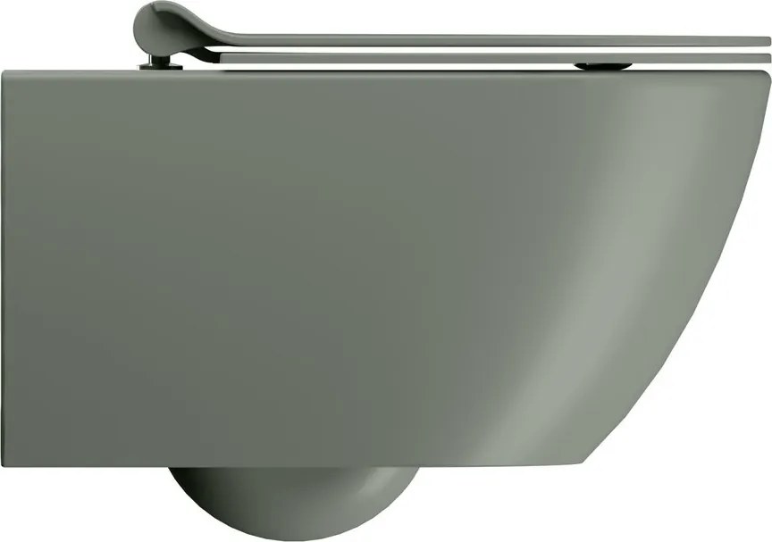 GSI GSI, PURA závěsná WC mísa, Swirlflush, 55x36 cm, agave dual-mat, 881504