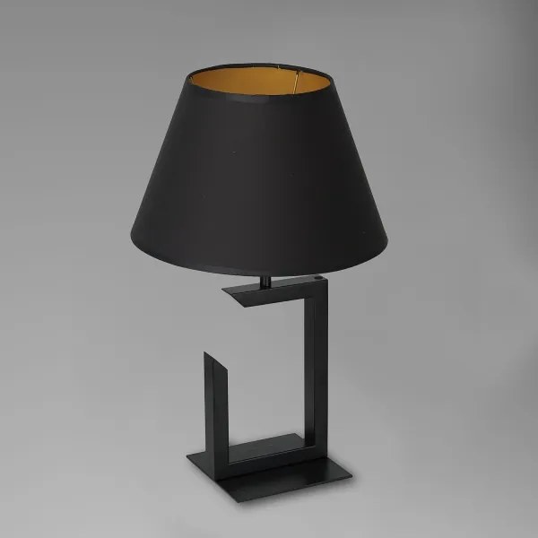 Stolní lampa 1xE27/60W/230V 45 cm černá/zlatá