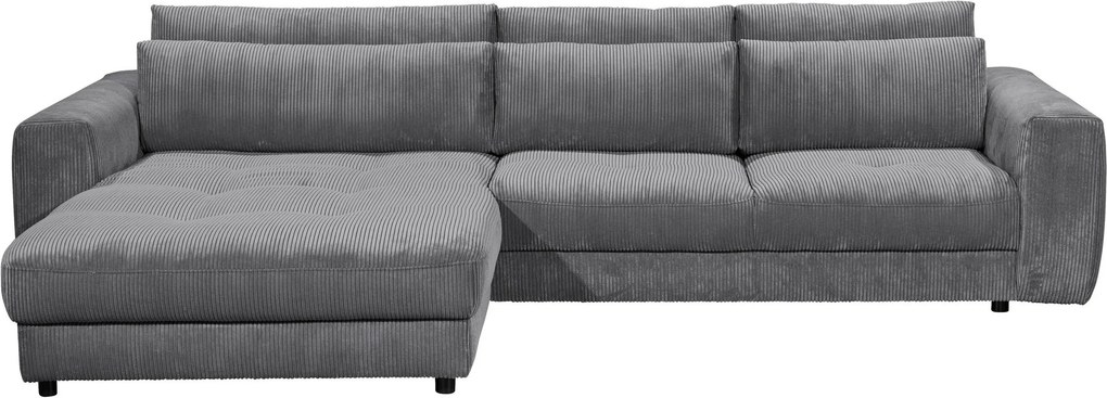 XXXLutz ROHOVÁ SEDAČKA, textil, kompozitní dřevo, antracitová MID.YOU - Sedací soupravy - 002220033607