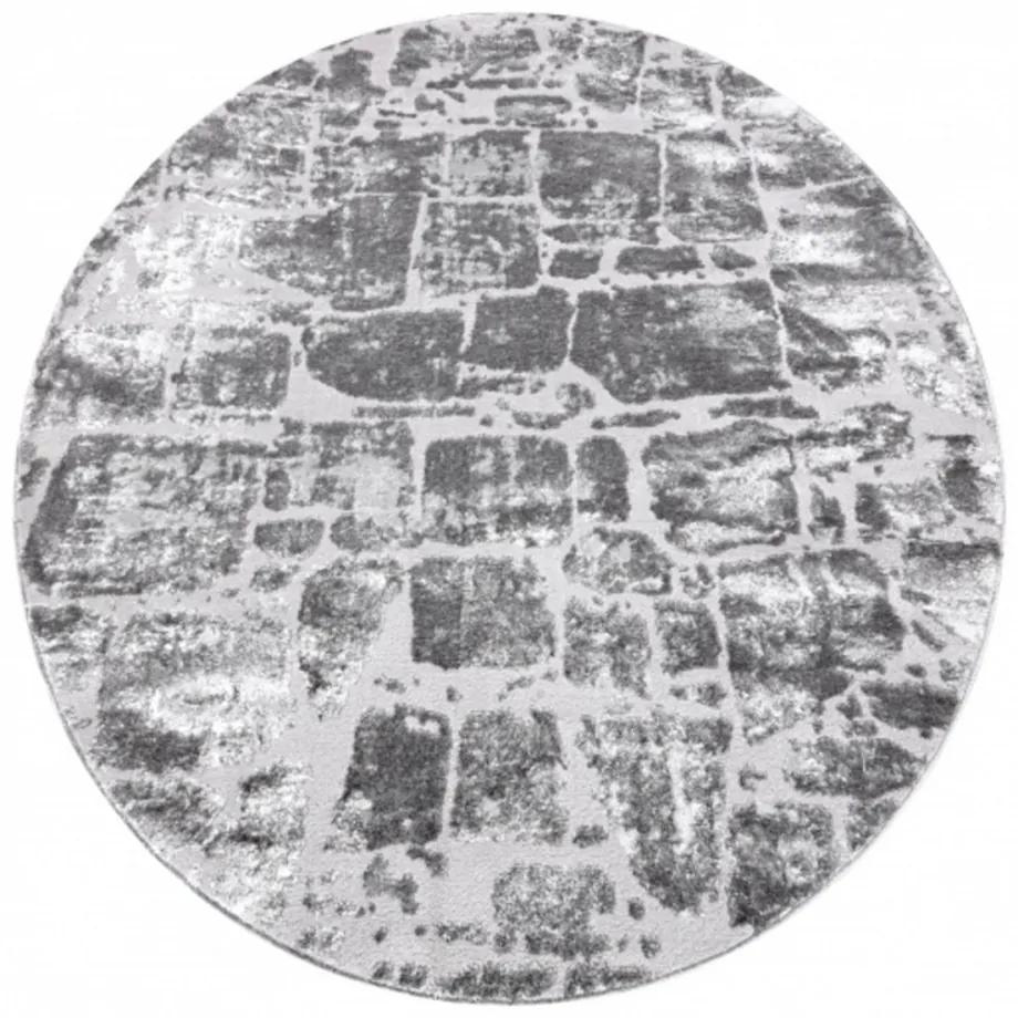 Kusový koberec Apos šedý kruh, Velikosti 100cm | BIANO
