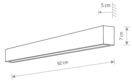 Svítidlo Nowodvorski STRAIGHT WALL LED WHITE M 7567