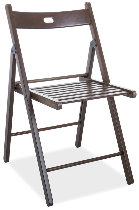 Casarredo Dřevěná skládací židle SMART II tmavý ořech