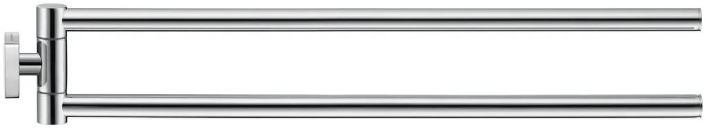Duravit Karree - Držák ručníků dvojitý otočný, délka 450 mm, chrom 0099581000
