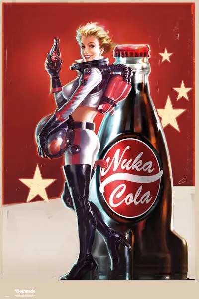 Plakát, Obraz - Fallout 4 – Nuka Cola, (61 x 91,5 cm)