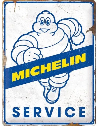 Postershop Plechová cedule: Michelin - Service - 40x30 cm