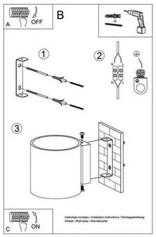 Nástěnné svítidlo SOLLUX Orbis 1 G9 1x40W bez zdroje SL.0050