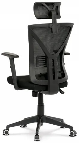 Kancelářská židle černá mesh plastový kříž KA-Q851 BK