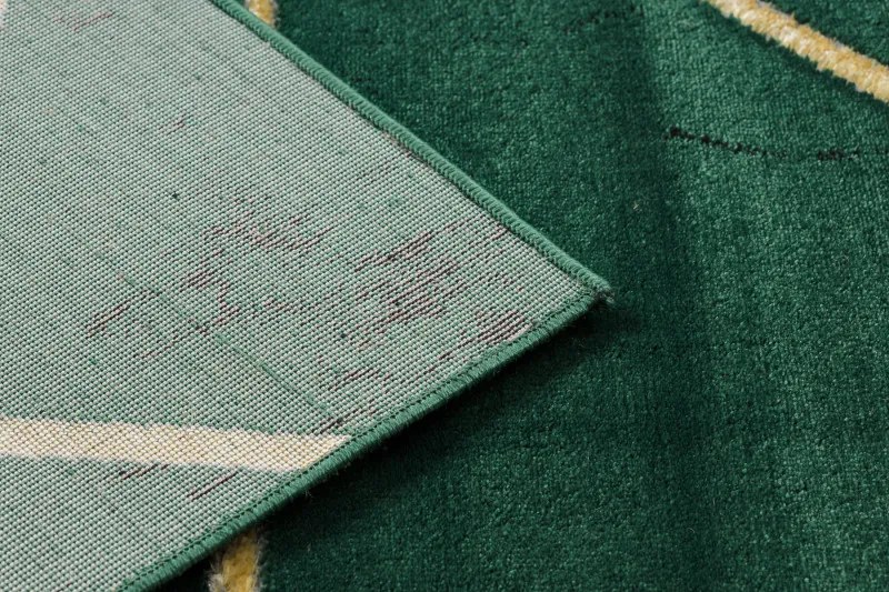Dywany Łuszczów, Kusový koberec Emerald geometric 1012 green and gold, 140x190, zelená, chodba / předsíň