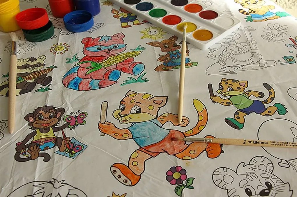Pexi Malovací ubrusy 3 ks - Šťastní Dinosauři (Happy Dino)