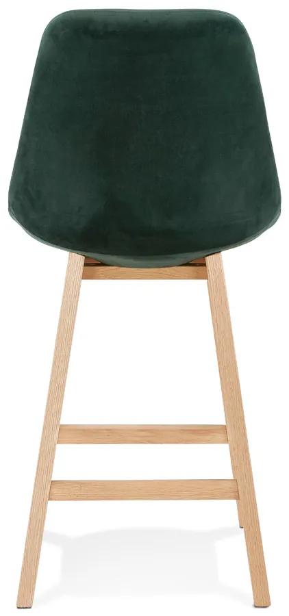 Kokoon Design Barová židle Basil Mini Barva: smaragdová/přírodní