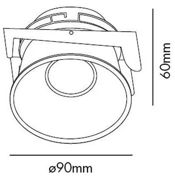 FARO 02200503 - Koupelnové podhledové svítidlo FRESH 1xGU10/50W/230V IP44