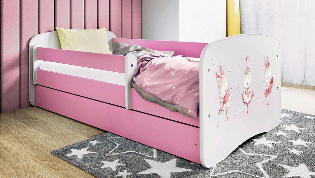 XXXLutz POSTEL PRO DĚTI A MLÁDEŽ 80/160 cm, bílá, pink MID.YOU - Dětské pokoje sestavy - 00214200022V