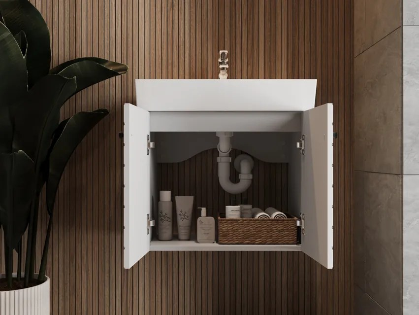 Kingsbath / Lavedo Tessera White 60 koupelnová skříňka s umyvadlem