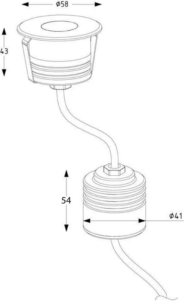 IMPR 730459 Deko-Light zemní svítidlo Peacock 230V 2,90 W 3000 K 150 lm stříbrná - DEKOLIGHT