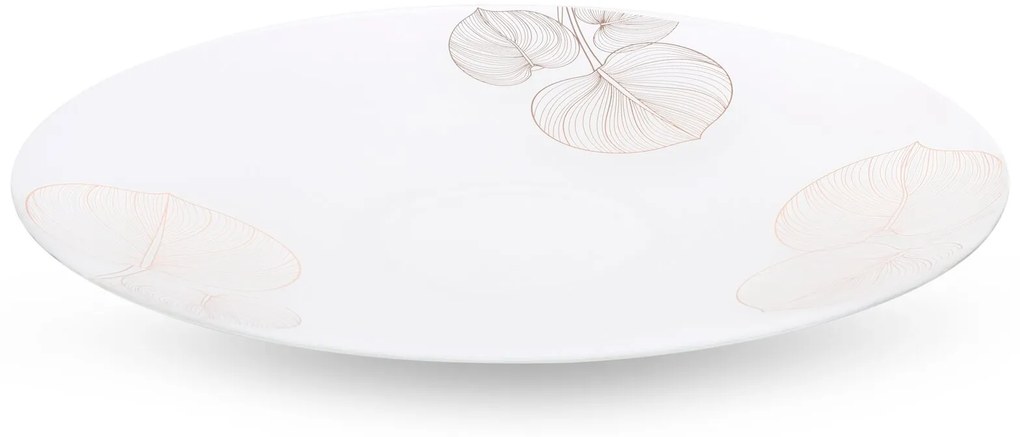 SKLENĚNÝ TALÍŘ LIMITED COLLECTION BLANCA 37X4 CM BÍLÁ