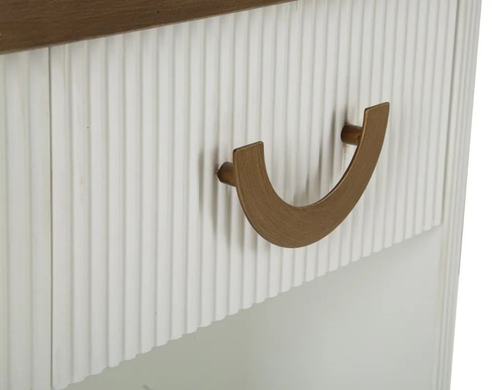 Designový noční stolek Tahigwa 48 cm bílý