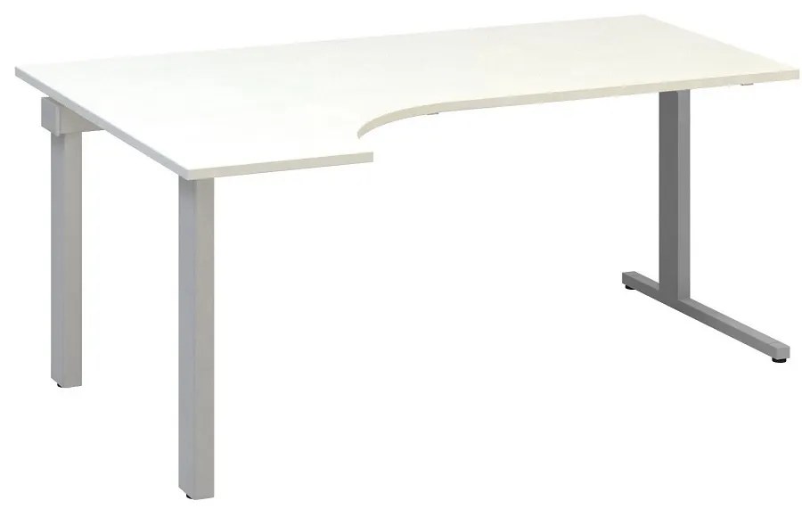 Ergonomický stůl ProOffice C 180 x 120 cm, levý, bílá