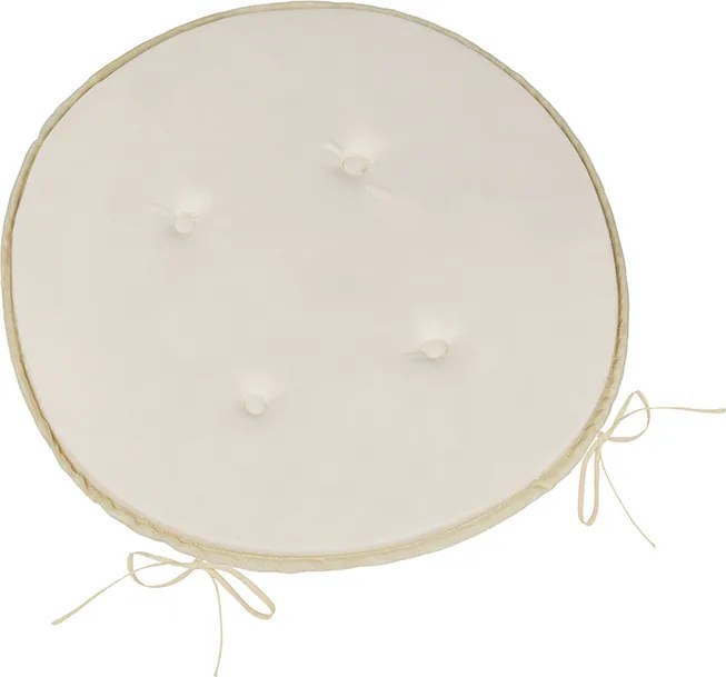 Bellatex Sedák Adéla kulatý hladký Béžová 40 cm, (průměr)