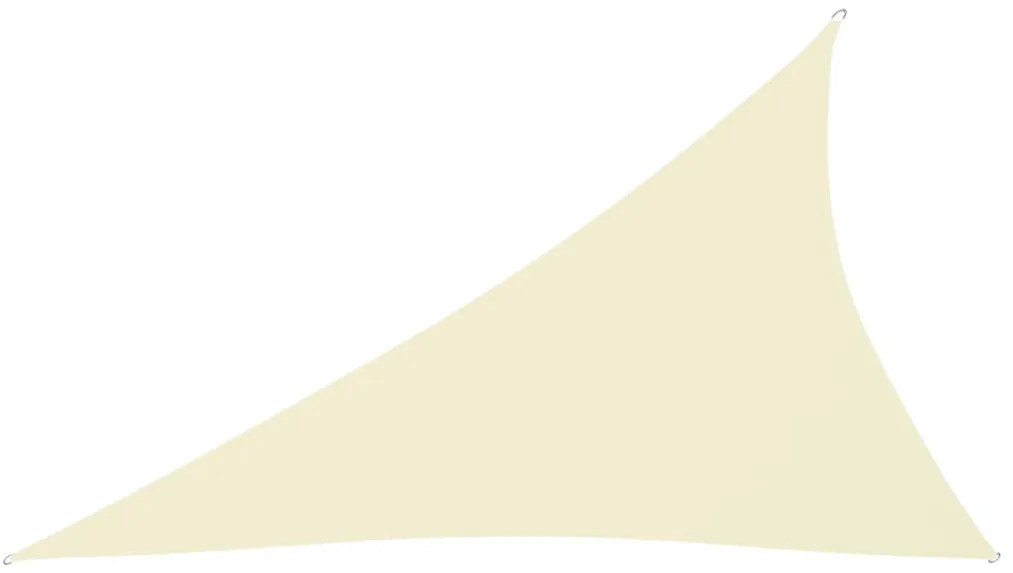 135228 vidaXL Stínící plachta oxfordská látka trojúhelníková 3x4x5 m krémová