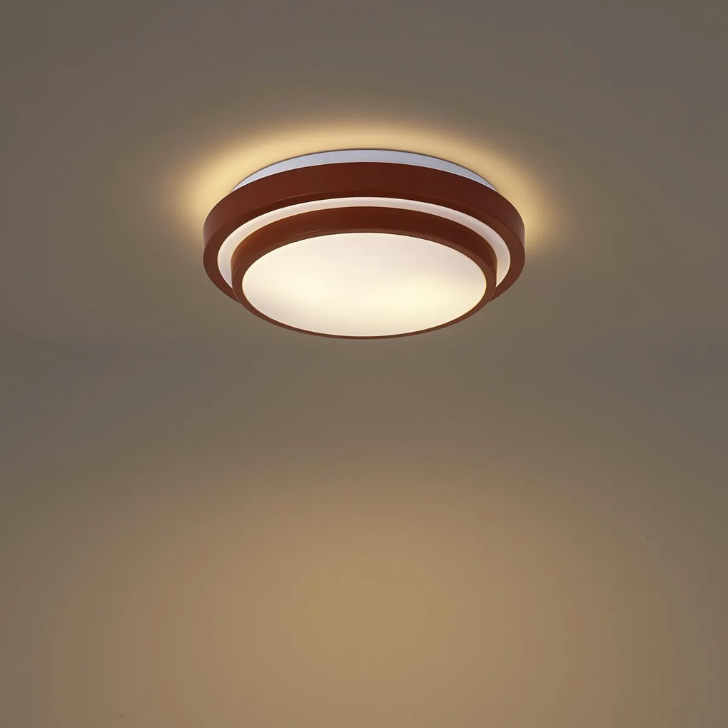 Moderní stropní svítidlo Sienna s bílou 34 cm 2-světelné IP44 - Walden