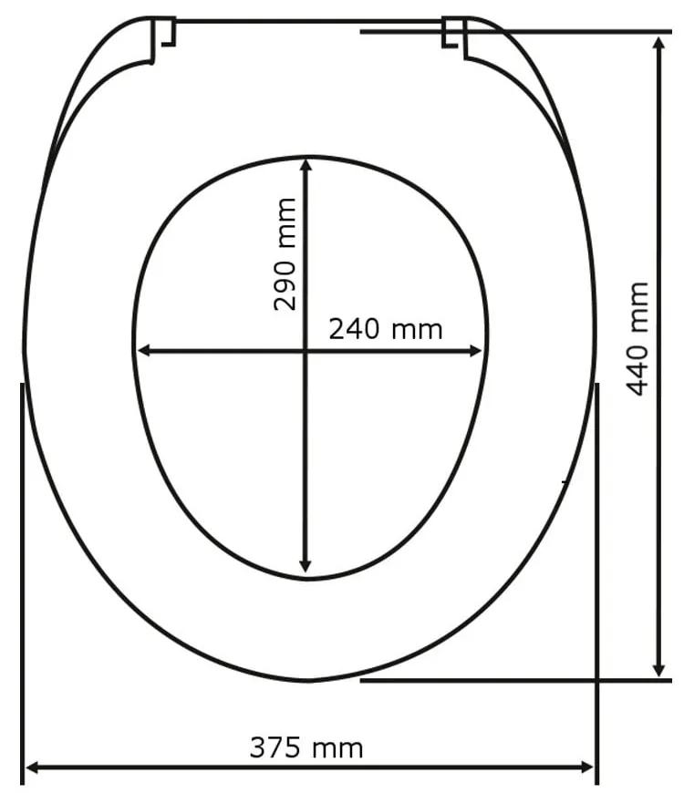 WC sedátko Wenko Ape, 44,5 x 36,5 cm
