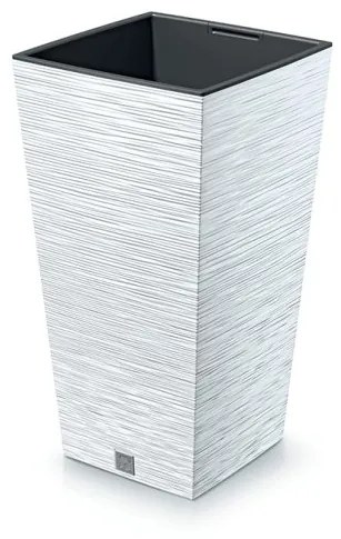 PROSPERPLAST Květináč - FURU SQUARE Rozměr: 29,5x29,5 cm, Barva: beton