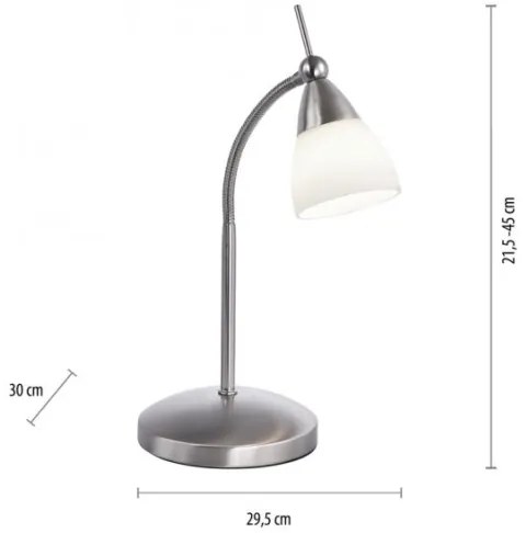 Paul Neuhaus 4001-55 -LED Stmívatelná stolní lampa PINO 1xG9/3W/230V matný chrom
