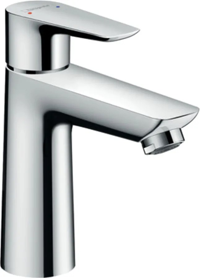 Hansgrohe Talis E, páková umyvadlová baterie 110 LowFlow 3,5 l/min s odtokovou soupravou s táhlem, chromová, 71715000