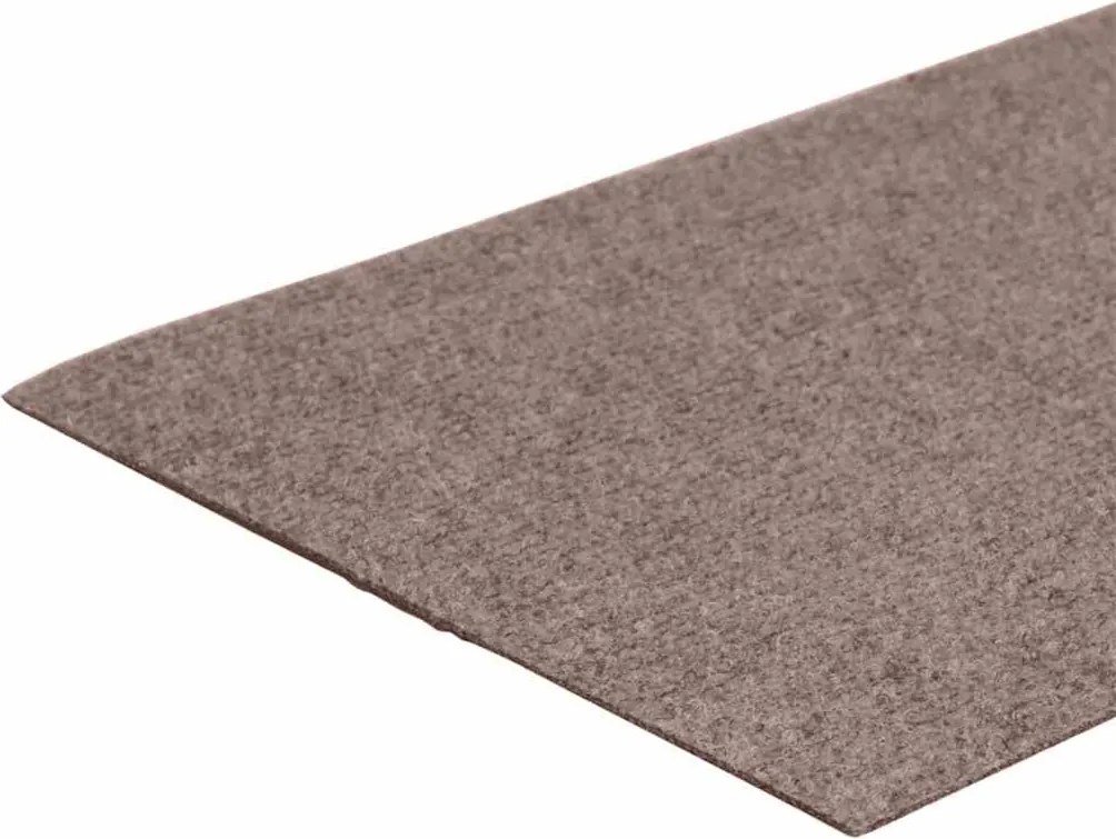 Schodové rohože samolepicí 15 ks 60 x 25 cm světle hnědé obdélníkové 326912