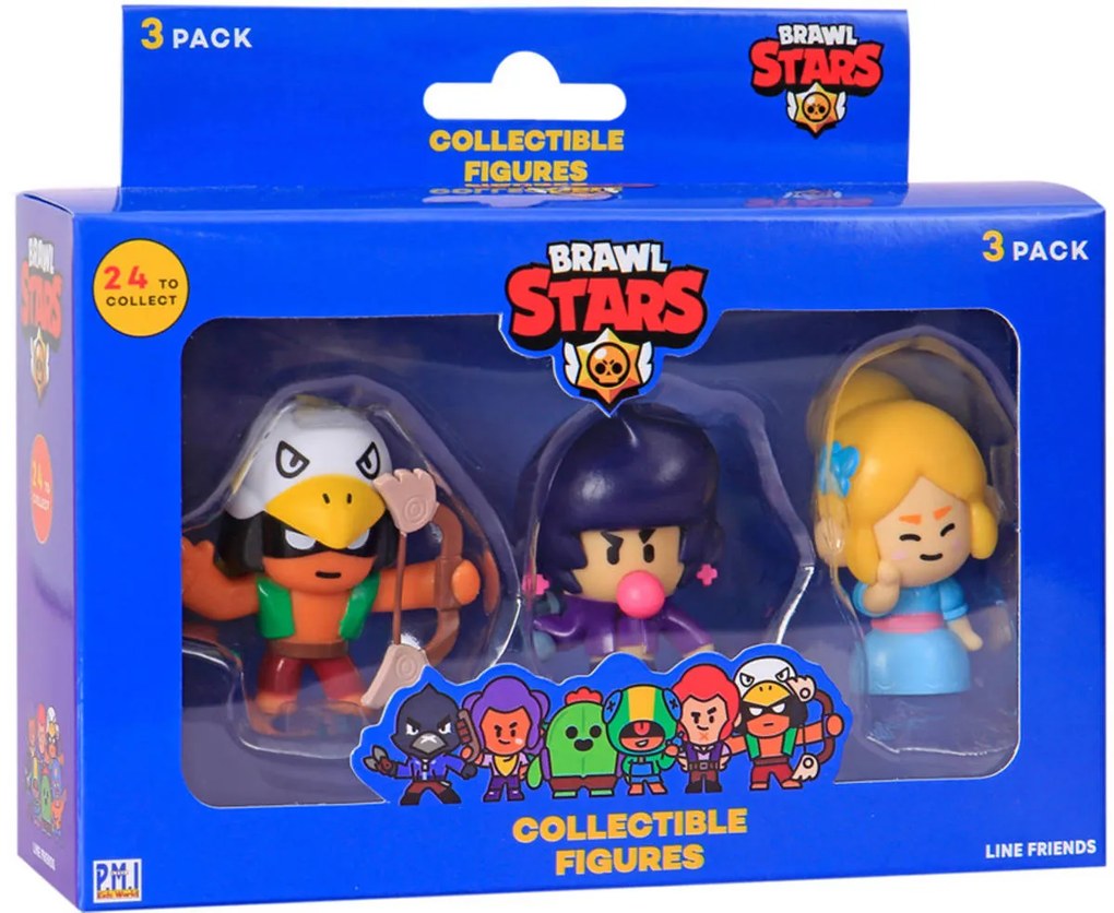 _Ostatní 1_ Brawl Stars 3 pack série 1 figurky sběratelské set 3ks různé druhy brw2021