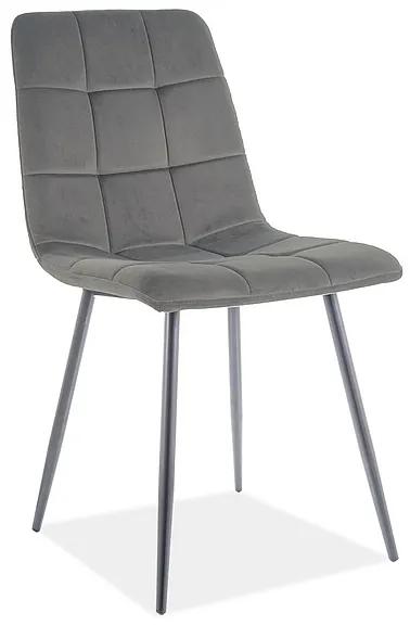 Jídelní židle Marlana (šedá + černá). 1050500