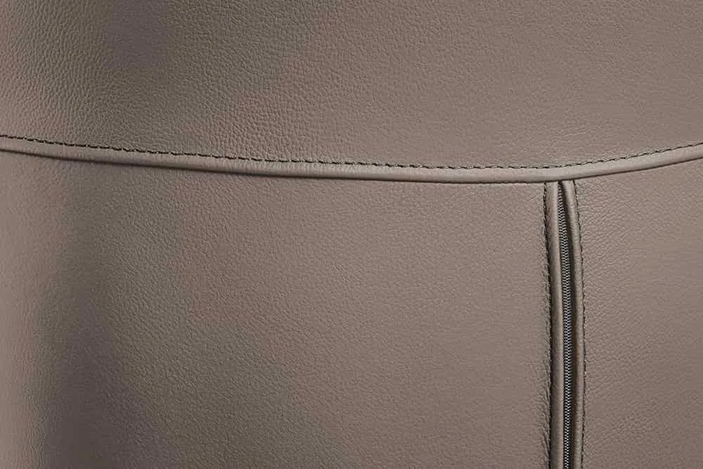 Designová otočná židle Vallerina hnědá kůže