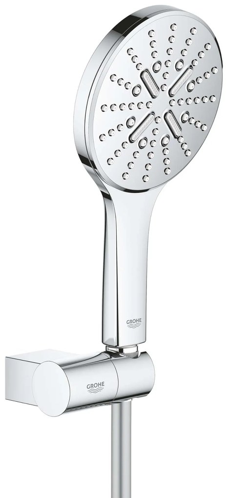 Grohe Rainshower SmartActive - Sada sprchové hlavice 130 9,5 l/min, 3 proudy, držáku a hadice, chrom 26580000