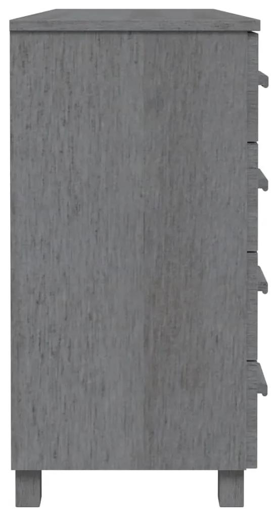 Příborník HAMAR tmavě šedý 113 x 40 x 80 cm masivní borovice,  340446