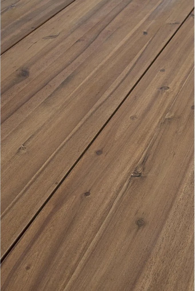 BIZZOTTO Zahradní jídelní stůl OSLO 100x200 cm s černými nohami 0806910