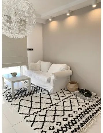 Dywany Luszczow Kusový koberec BERBER SAFI N9040, bílo černý Rozměr koberce: 120 x 170 cm