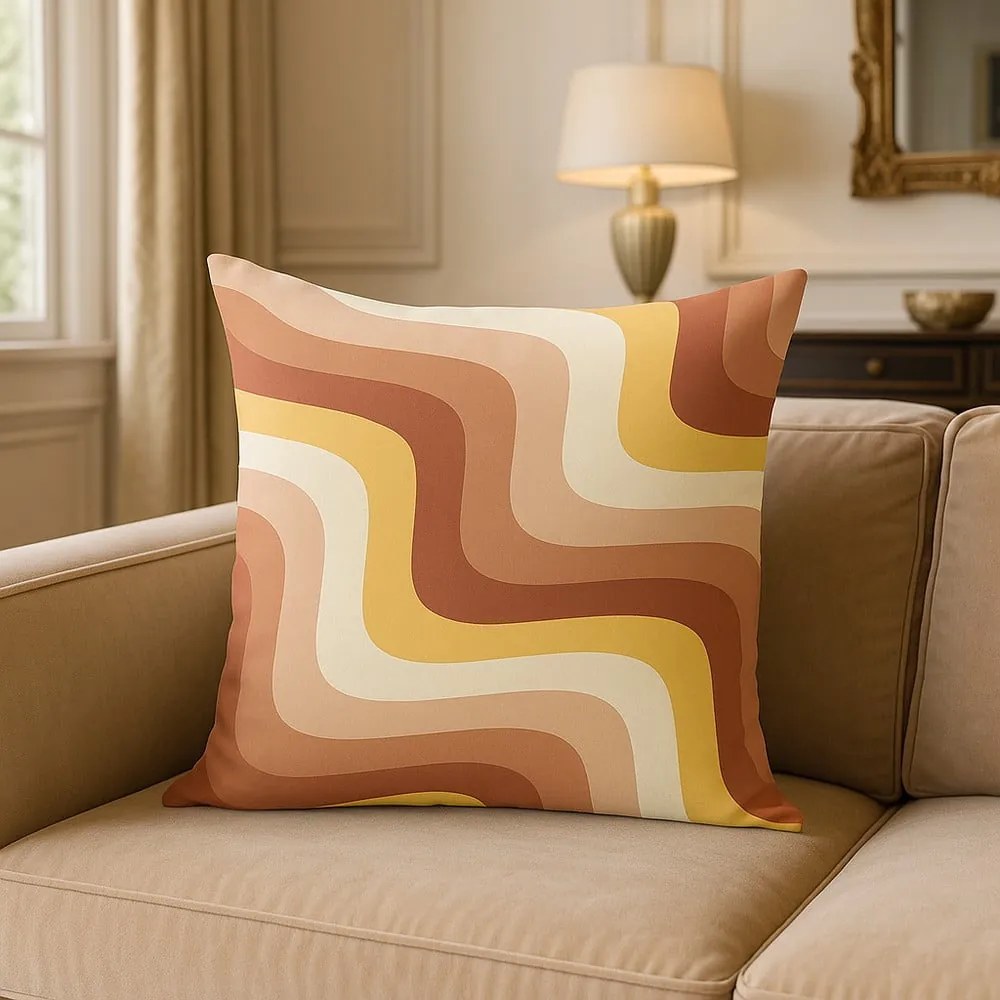 Povlak na polštář 43x43 cm Creamy Strawberry Swirl – Mila Home