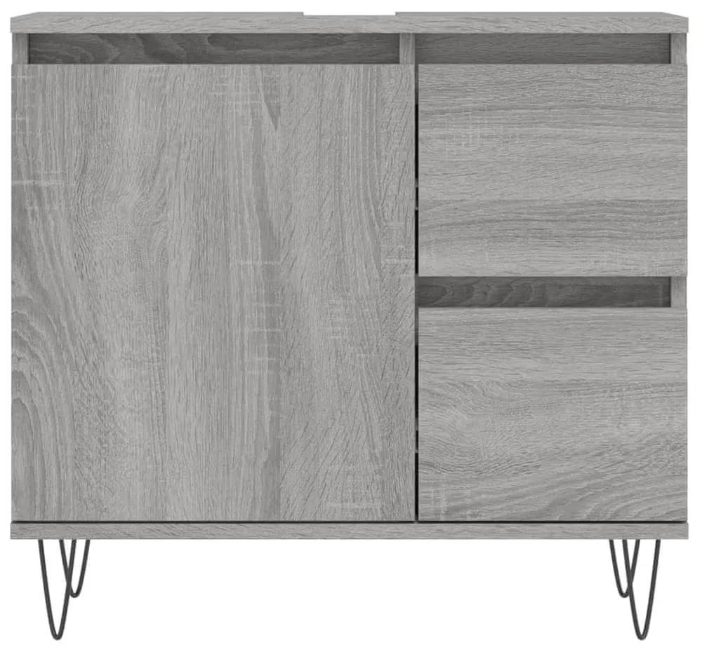 Petromila Koupelnová skříňka šedá sonoma 65 x 33 x 60 cm kompozitní dřevo