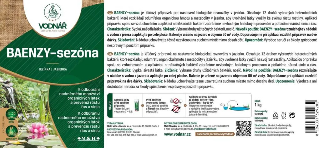 MXM BAENZY-sezóna 1 kg