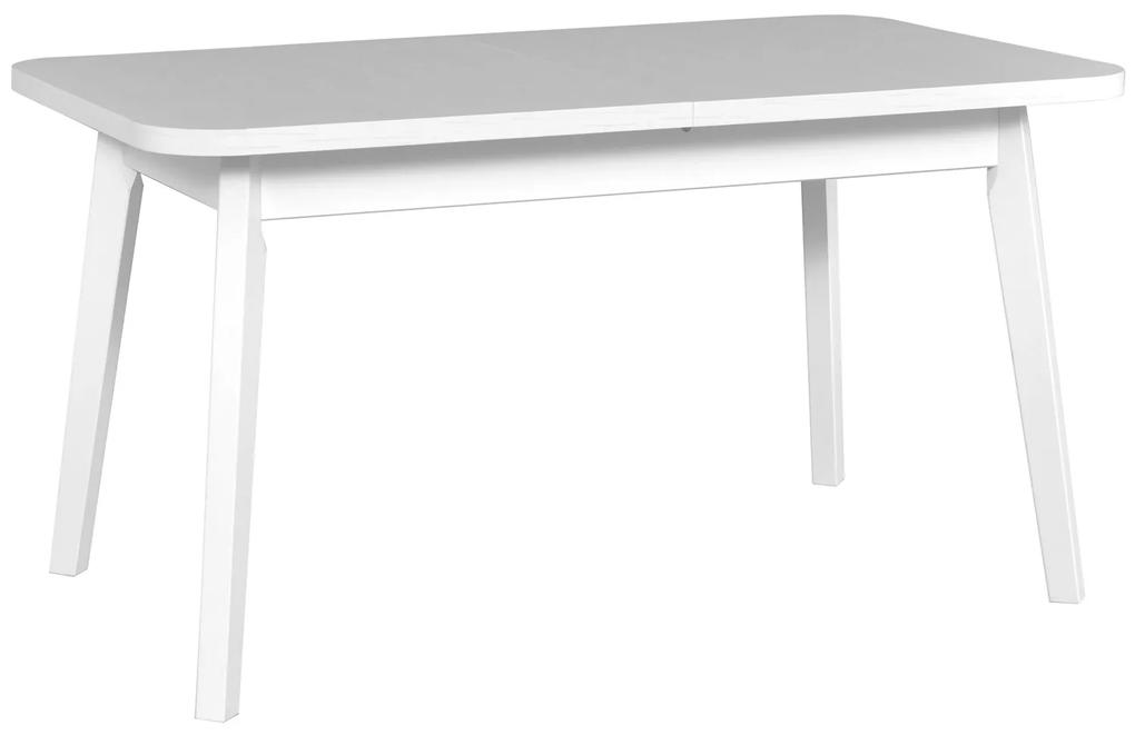 Rozkládací stůl OSLO 6 80x140/180cm Barevné provedení OSLO: Bílá, Barevné provedení noh: Bílá