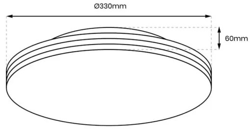 LED Koupelnové stropní svítidlo BEVER LED/16W/230V 4000K pr. 33 cm IP44