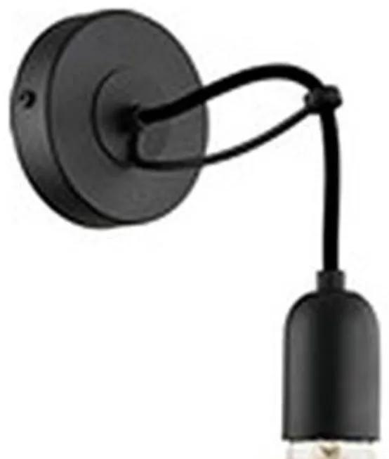 TK LIGHTING Nástěnné svítidlo - QUALLE 2360, 230V/15W/1xE27, černá