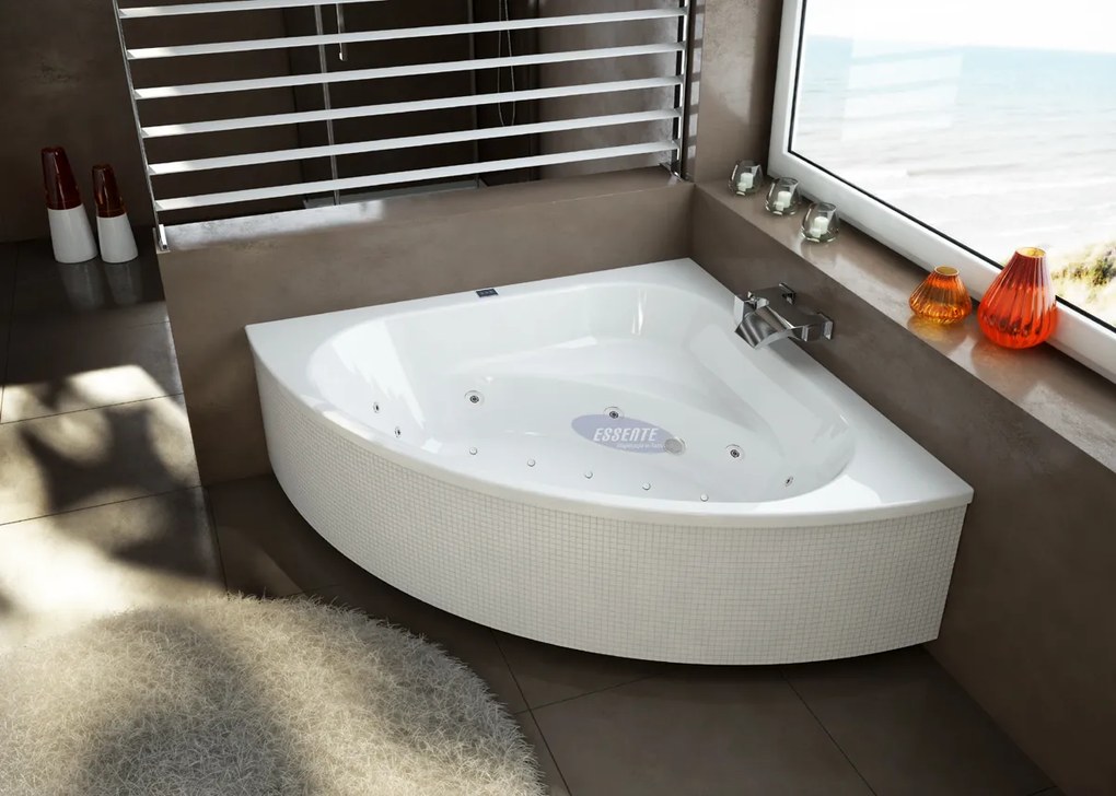Essente ExclusiveLine BERNO 140x140  rohová symetrická hydromasážní 140 × 140 cm HYDROMASÁŽNÍ SYSTÉM: BASE