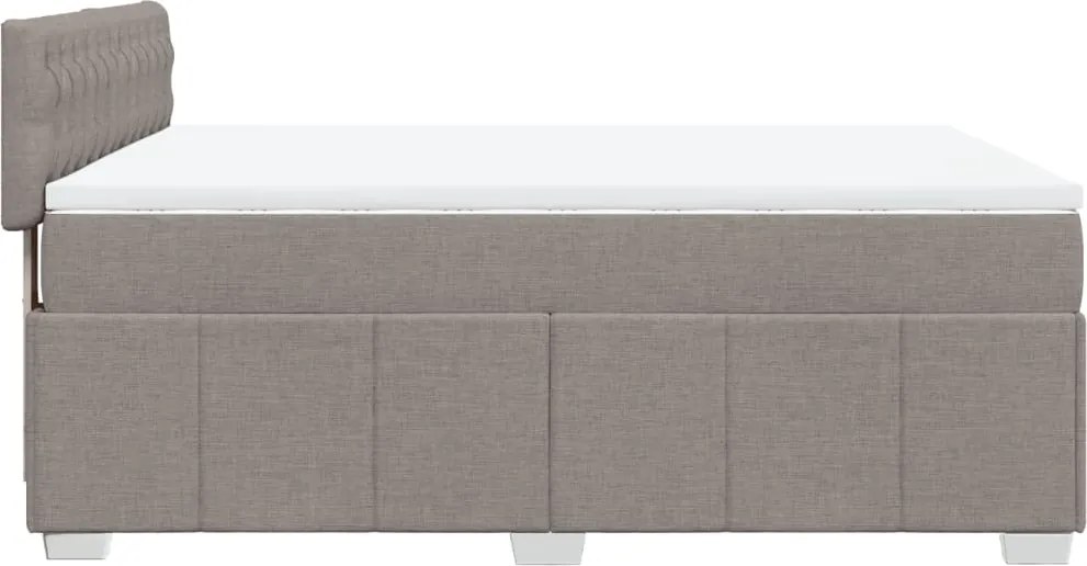 Box spring postel s matrací taupe 160x200 cm textil 3287130