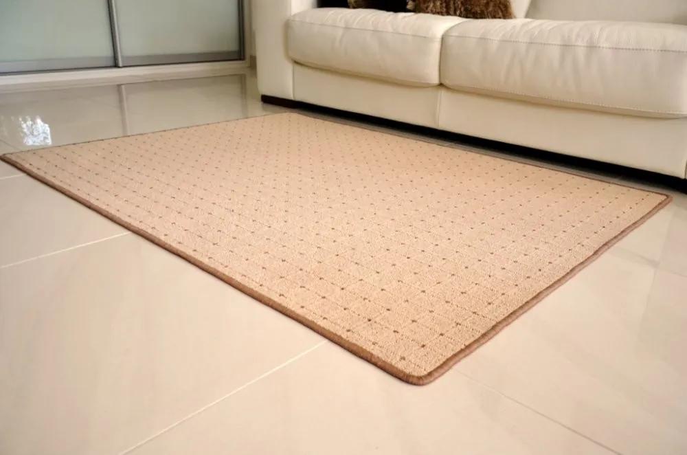 Vopi | Kusový koberec Vopi Udinese béžový - Kulatý 120 cm průměr