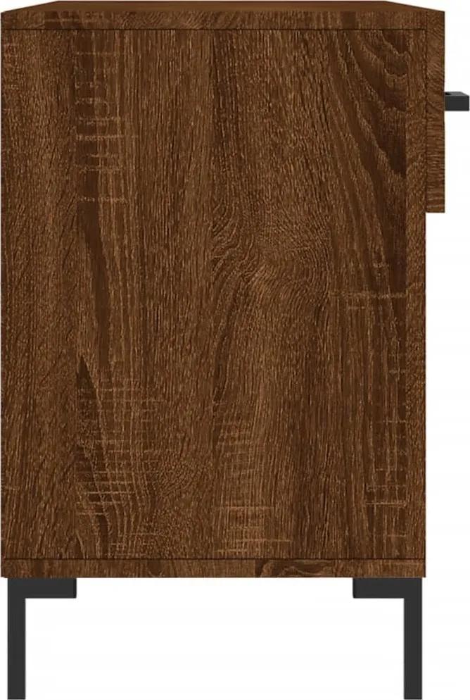 vidaXL Botník 102 x 35 x 55 cm kompozitní dřevo [829747] Barva: bílá s vysokým leskem