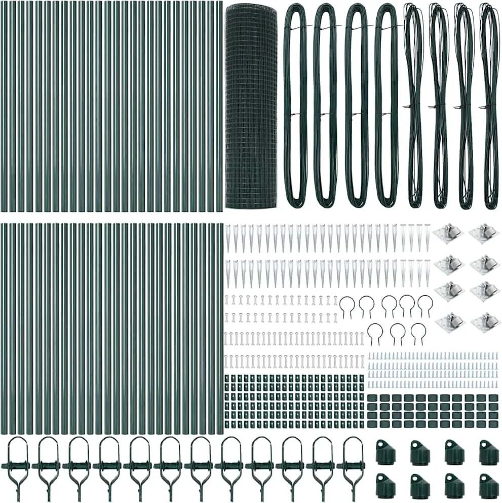 Svařované drátěné ploty s hroty 100 x 0,4 m Ocel potažená PVC 3352131